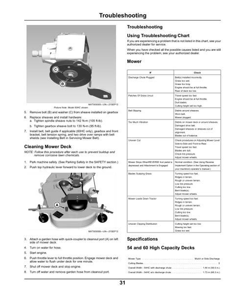John Deere 54 And 60 In High Capacity Mower Deck For X700 Series X710