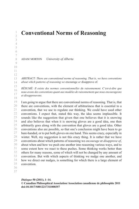 PDF Conventional Norms Of Reasoning