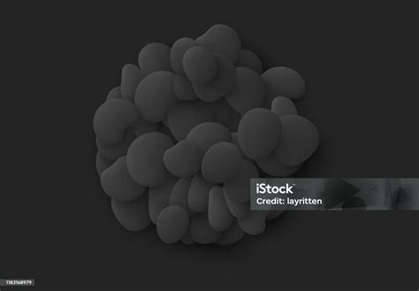 검은 색 둥근 구 격리 된 배경입니다 액체 둥근 플라스틱 모양 부드러운 바다 돌 플랫 액체 스플래시 버블의 디자인 요소 0명에