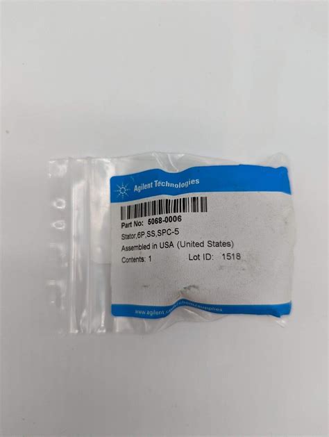 Agilent Stator 6 Port 600 1200 Bar 5068 0006 For Sale Online Ebay Agilent Stator 6 Port 600 1200 Bar 5068 0006 For Sale Online Ebay