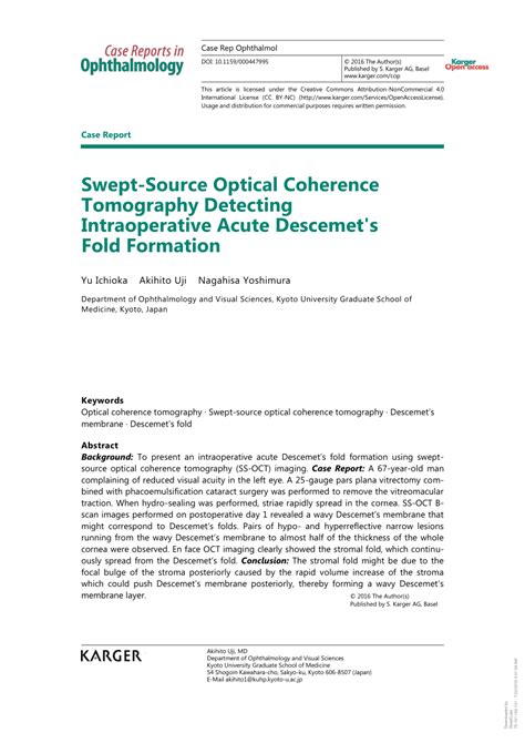 Pdf Swept Source Optical Coherence Tomography Detecting