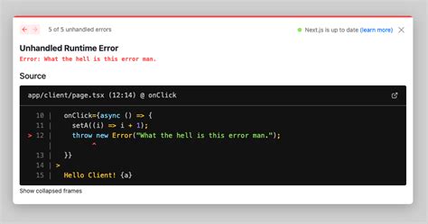 send symbolicated stack traces in next js dev mode · issue 7286 · getsentry sentry javascript