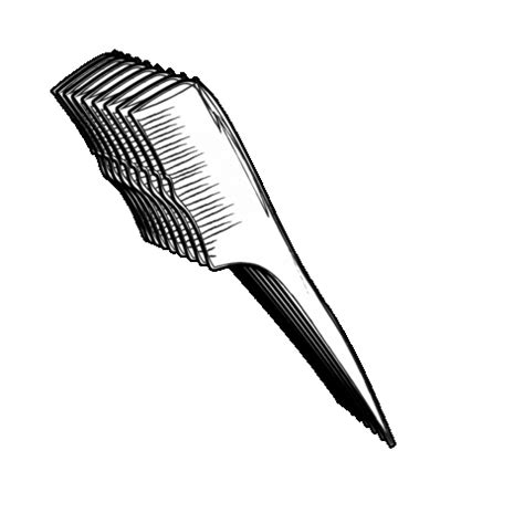 Hair Comb Sticker By Wonderflaw