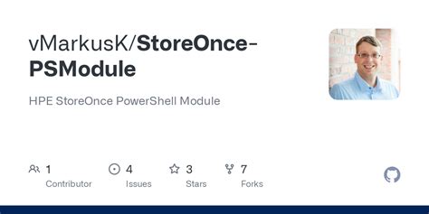 Github Vmarkuskstoreonce Psmodule Hpe Storeonce Powershell Module