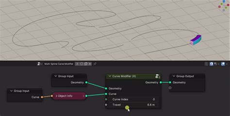 Geometry Nodes Apply A Copy Of An Object To Each Disconnected Curve Using The Curve Modifier