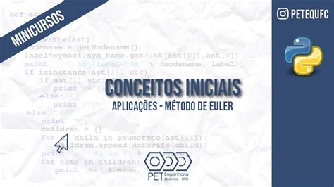 Minicurso De Python Vii Aplicações Método De Euler Youtube