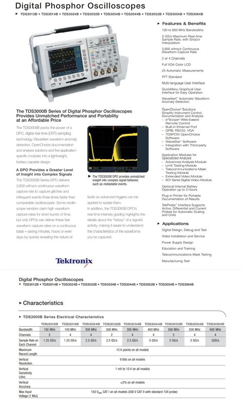 소리전자 Tektronix Tds3044b 디지털 오실로스코프 N66