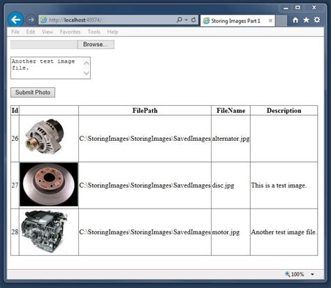 Resizing And Storing Image Files File System And Database Part 1