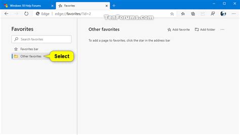 How To Add A Site To Favorites In Microsoft Edge Chromium Tutorials