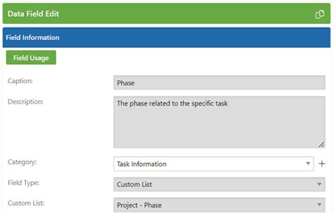 How Can I Show The Phase Of A Task In My MSP Schedule PPO Support Portal