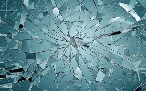 Shattered Glass Of A Mirror Premium Ai Generated Image