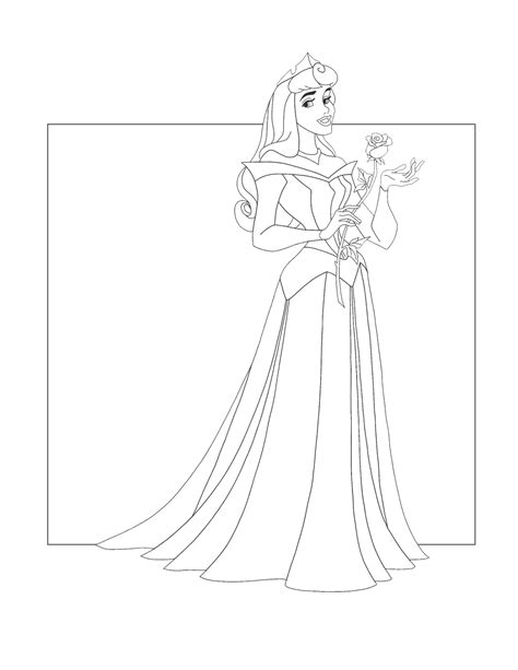 Aurora Disney Princess Coloring Pages 2025