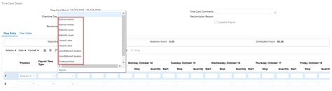 Duplicate Absence Types Are Displaying In Time Card Entry Layout — Cloud Customer Connect