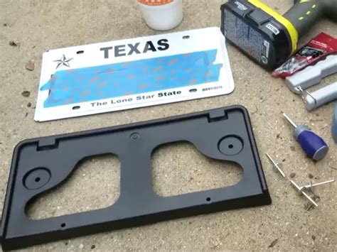 How To Install License Plate Holder Car Triton