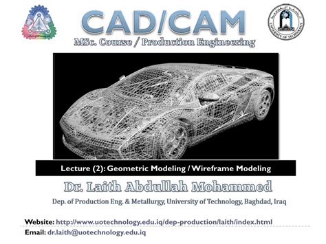 pdf lecture 2 geometric modeling wireframe modeling€¦ · a