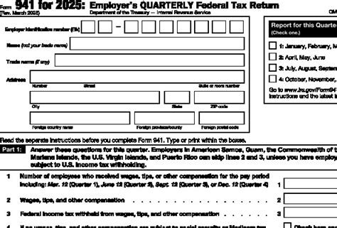 How To Fill Out Form 941 For 2025 Q2 Employer Quarterly Federal