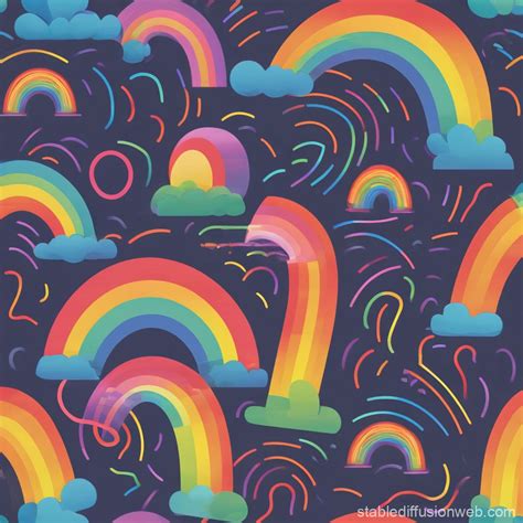 Rainbow Circuit Design Stable Diffusion Online