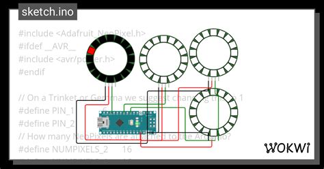 4 Rings Copy Wokwi Esp32 Stm32 Arduino Simulator