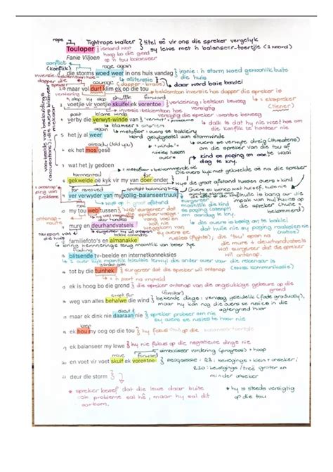 Summary Gr12 Ieb Afrikaans Poetry Afrikaans Stuvia Sa