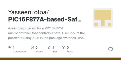 Github Yasseentolbapic16f877a Based Safe Programmed Using Pic