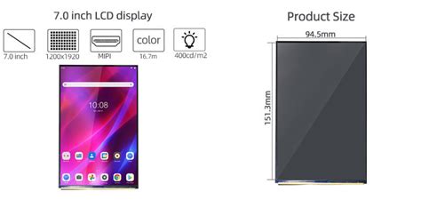 Factory OEM ODM Inch TFT LCD Display MIPI LCD Panel YOURITECH
