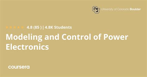 Free Trial Online Course Modeling And Control Of Power Electronics Coursesity