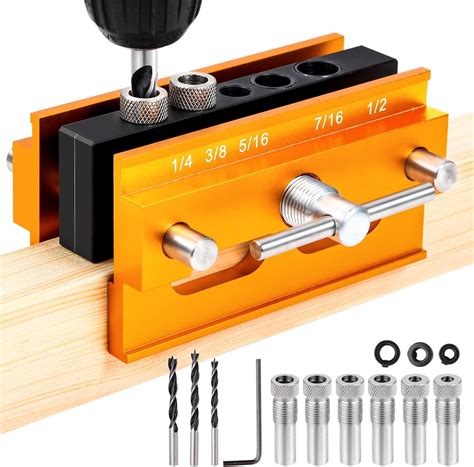 Samrira Self Centering Dowel Jig Doweling Jig Kit For Woodworking