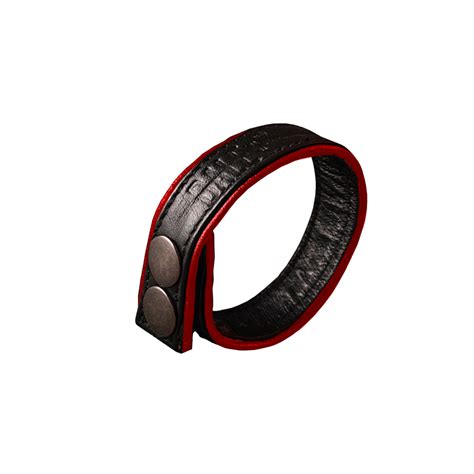 Anillo Brazalete Ml Negrorojo Horny Dude Leather Divino Placer