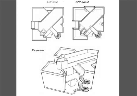 Perspective Detail Drawing Of The House In Autocad File