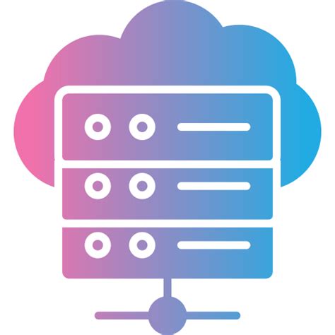 Cloud Database Generic Gradient Fill Icon