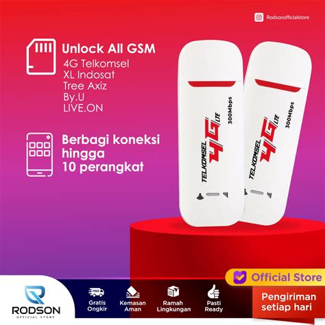 Jual Modem Wifi T300 Telkomsel 4g Lte Unlock All Operator Wingle Colok Power Bank Usb Adapter