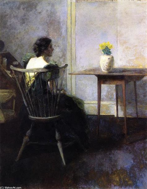 Order Artwork Replica Yellow Tulips 1908 By Thomas Wilmer Dewing 1851 1938 United States