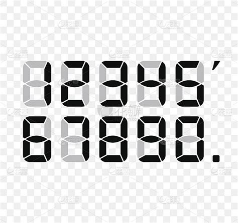 计算器的数字号码。