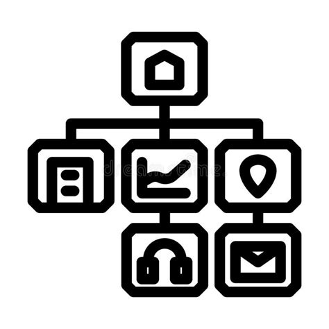 Information Architecture Ux Ui Design Line Icon Vector Illustration Stock Vector Illustration