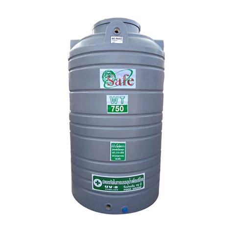 แทงค์น้ำ ถังเก็บน้ำบนดิน Pe 750 ลิตร Safe รุ่น Wt750gy บริษัท ยังเบี๊ยะ จำกัด