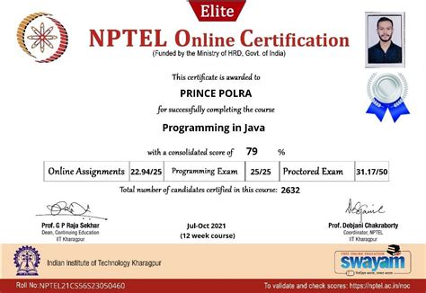 Prince Polra On Linkedin Connections Nptel Java Javaprogramming