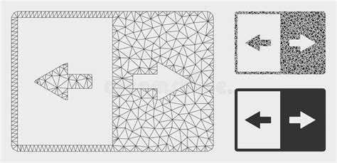 Invert Vector Mesh 2d Model And Triangle Mosaic Icon Stock Vector Illustration Of Abstraction