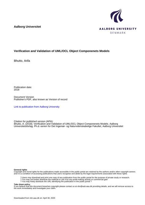 Pdf Verification And Validation Of Umlocl Object Component €¦ · System These System