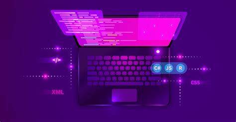 Premium Vector Web Development Coding And Programming Futuristic