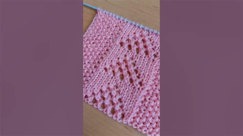 Классный ажурный узор спицами для джемпера свитера туники Youtube