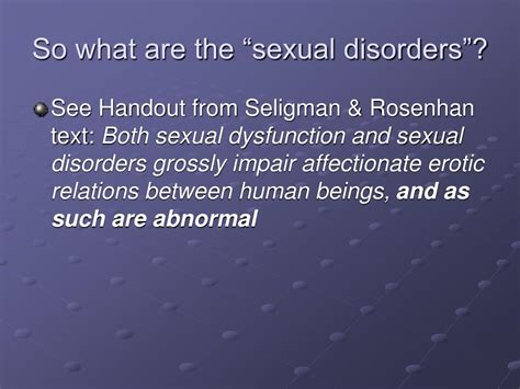 Ppt Lecture Disorders Of Sex Gender Powerpoint Presentation Id