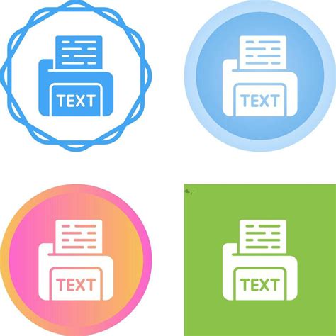 Text File Vector Icon 40783842 Vector Art At Vecteezy