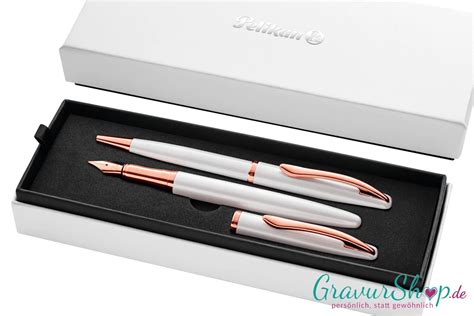 Pelikan Schreibset Jazz Noble Elegance Pearl Mit Gravur Gravurshop