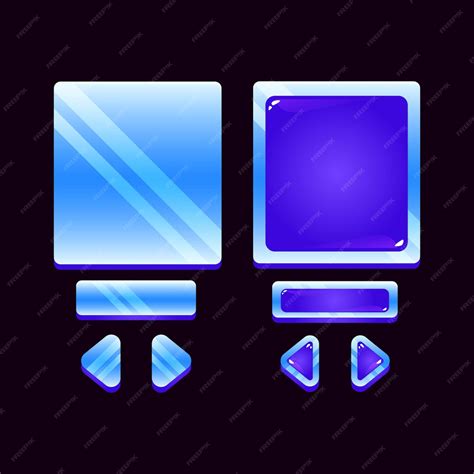 Premium Vector Set Of Space Jelly Game Ui Board Pop Up For Gui Asset Elements