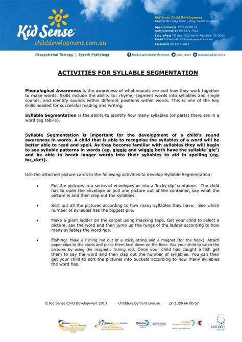 Pdf Activities For Syllable Segmentation Dokumentips