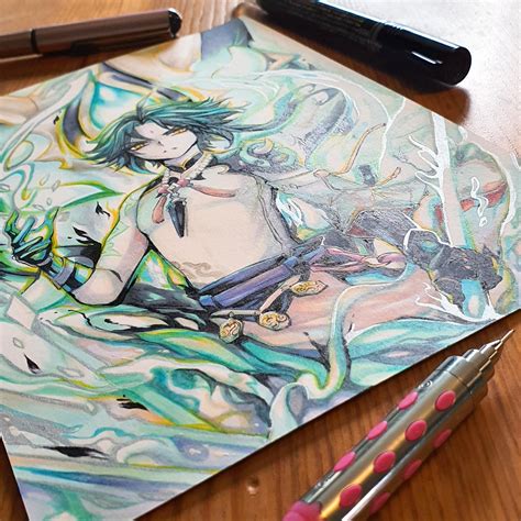 Xiao Commission Ready Loving The Green Color Palette~ Whats Your Most Memorable Moment With