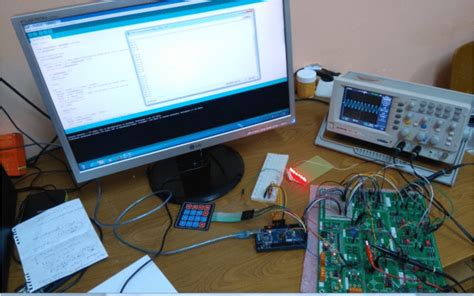 Microprocessor Module With Keyboard And LED Indication For DAC Research