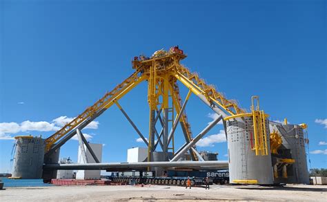 French Floating Foundations Lifted Weighed And Load Out Completed By Sarens Heavy Lift News