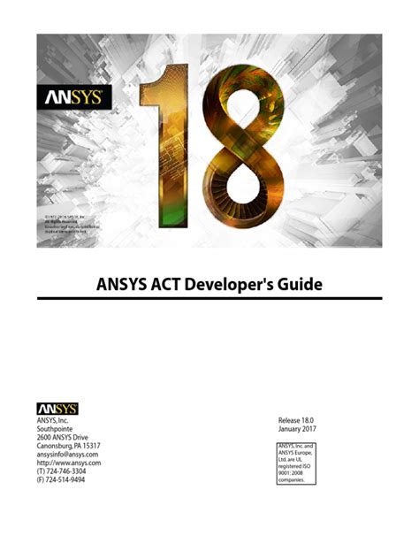 Ansys Act Developers Guide Pdf Application Programming Interface