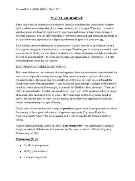 What Is Visual Argument Pdf Collage Essays